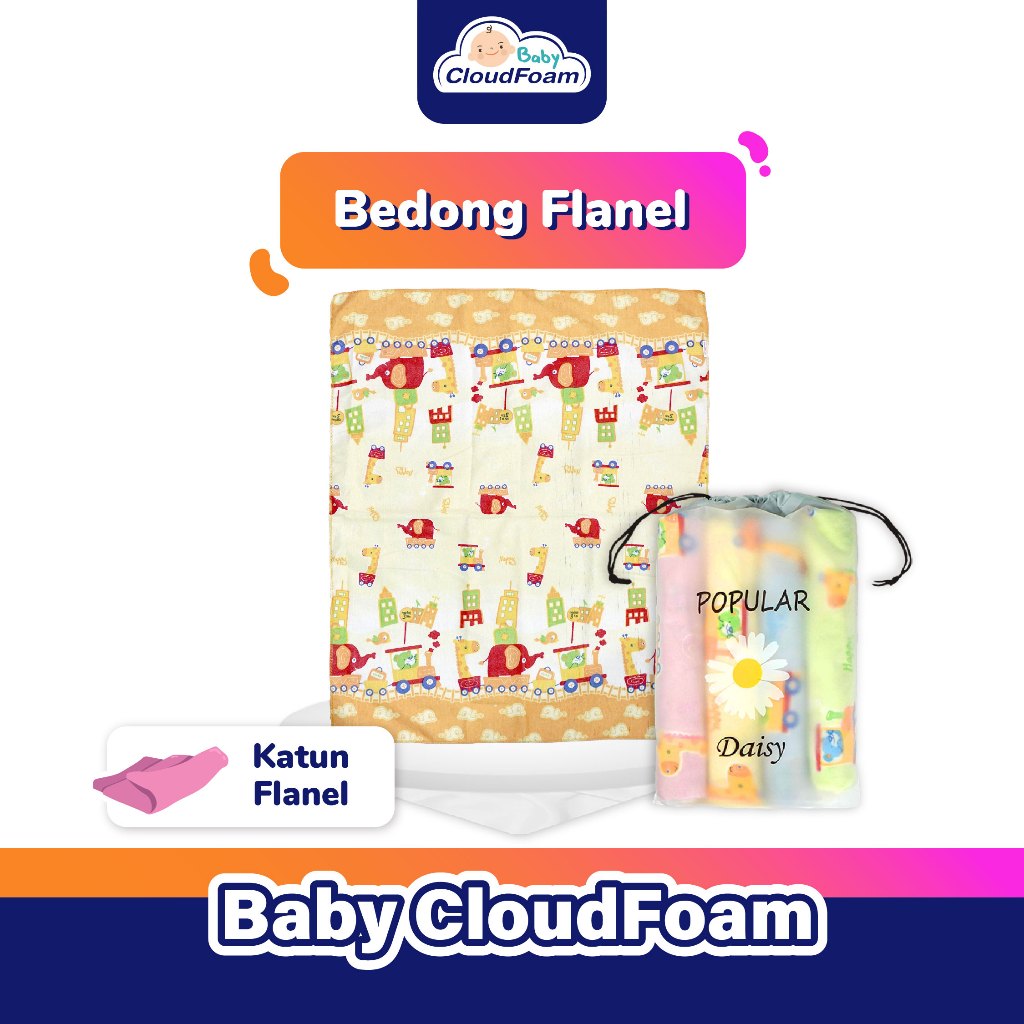 Jual Baby Cloudfoam Bedong Bayi Set Isi 4pcs Kain Katun Flanel | Shopee ...