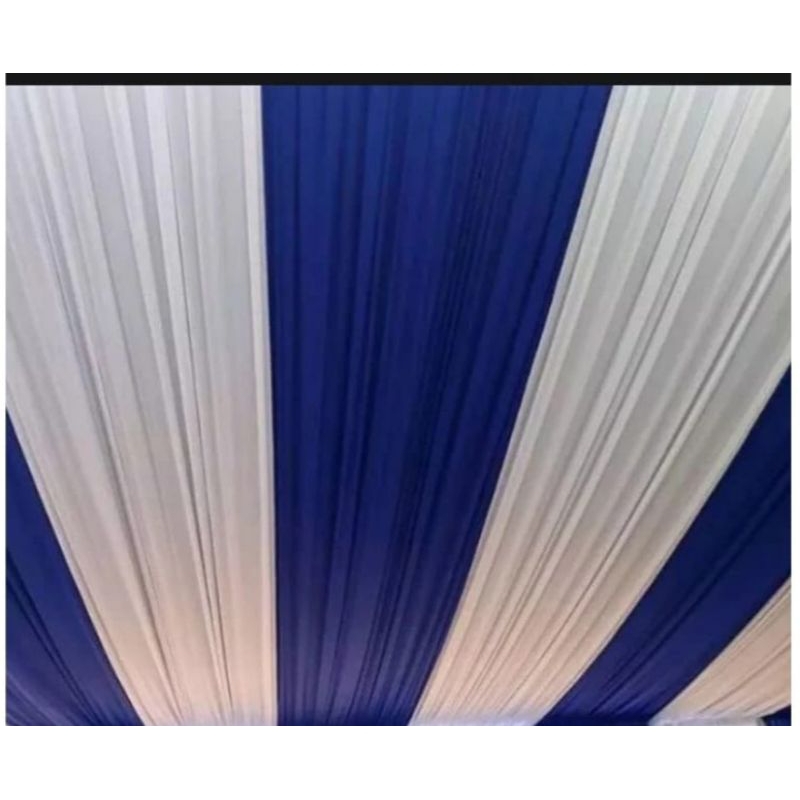 Jual kain tenda 4,M x 4,M dirempel atas bawah (2sisi) polos atau ...