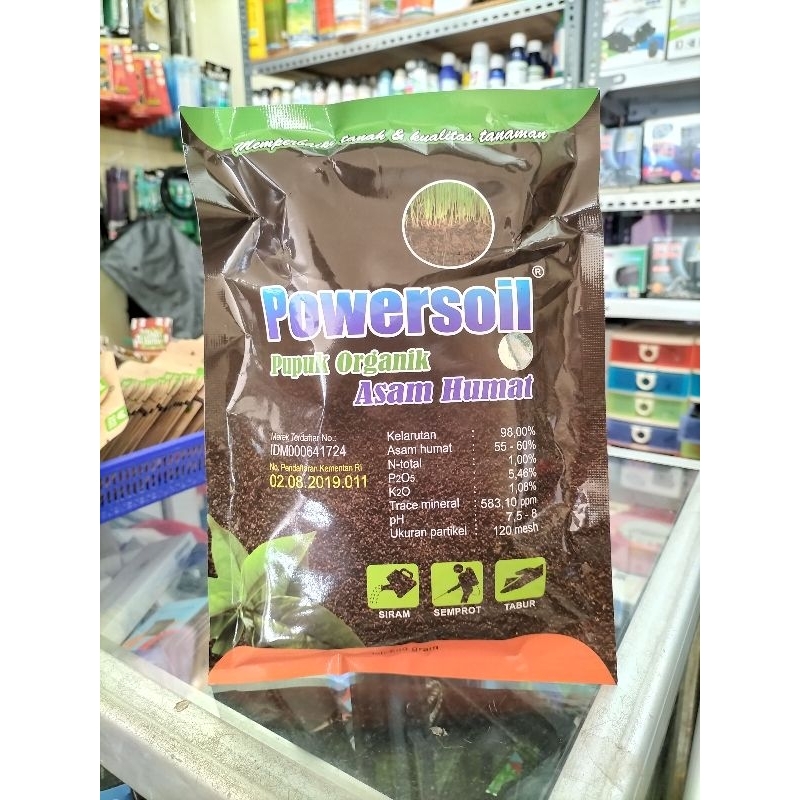 Jual POWERSOIL 500 GRAM ASAM HUMAT PUPUK ORGANIK PEMBENAH PENYUBUR TANAH | Shopee Indonesia