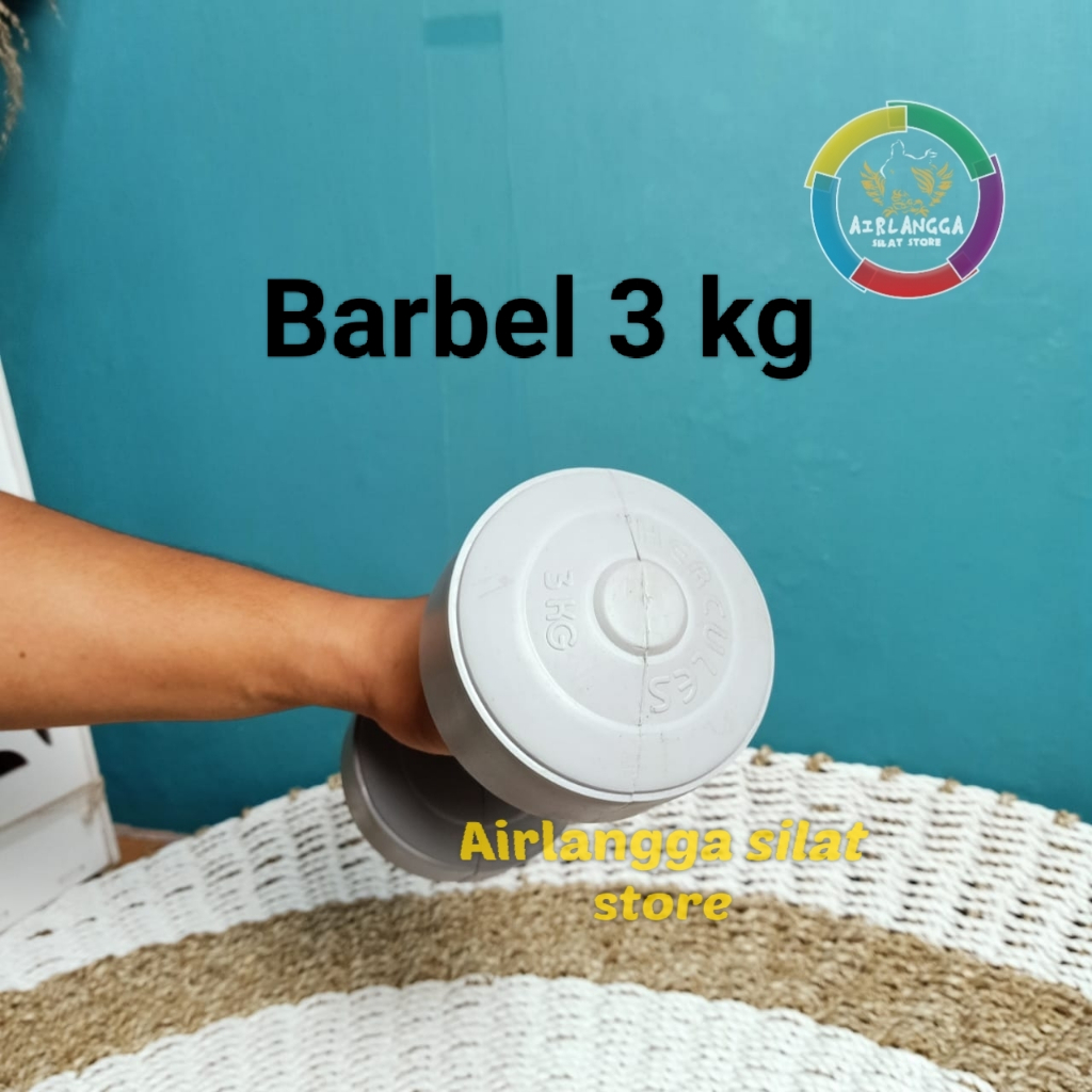 Jual barbel 3kg barbel PVC barbel 3 kg dumbel 3 kg | Shopee Indonesia