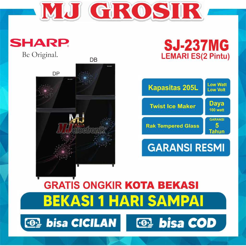 Jual KULKAS SHARP SJ 237 MG / SKG 239 EHNY / PRM 20 CLD / PRM 21 CRX ...