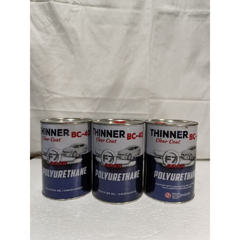 Jual THINNER PU F7 CLEAR COAT BC 40 - PENGENCER CAT 1 LITER / KALENG | Shopee Indonesia