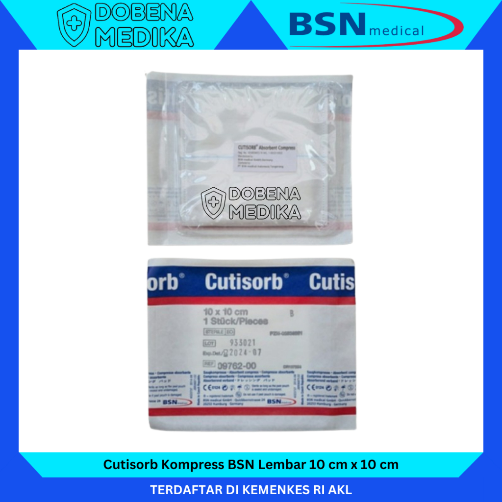 Jual BSN Cutisorb Compress Perban Penyerap luka Infeksi 10 cm x 10 cm ...