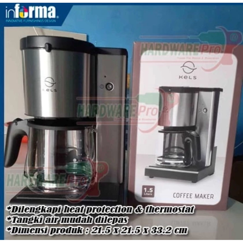 Jual Informa Mesin pembuat kopi / Coffee Maker Milano 1,5 liter dan ...