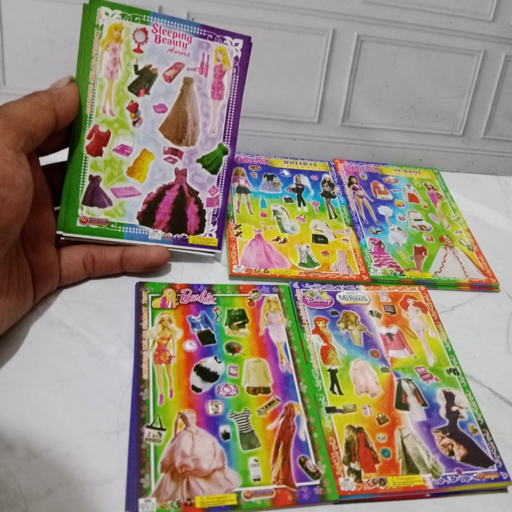 Jual 50Pcs Mainan Boneka Kertas Bongkar Pasang Mini | Shopee Indonesia