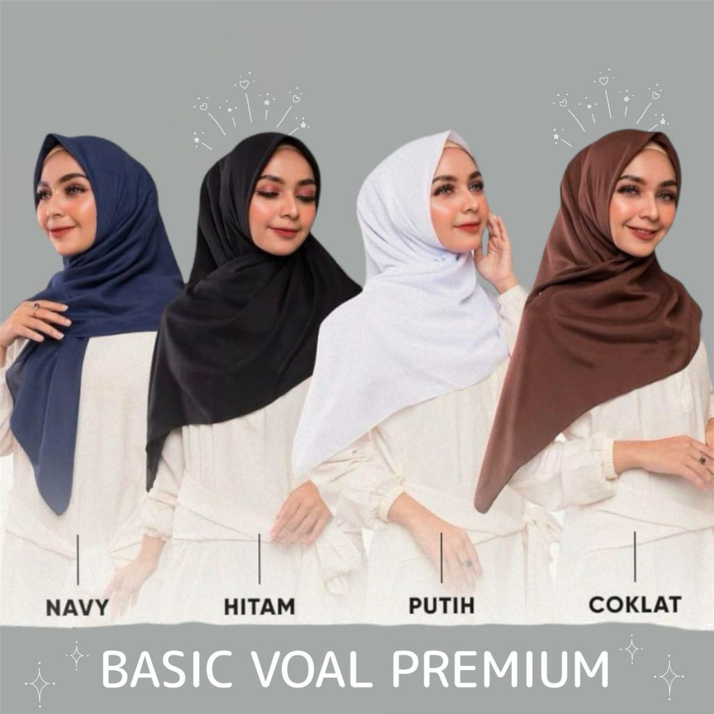 Jual Hijab Basic Voal Umama premium edisi sekolah | Shopee Indonesia
