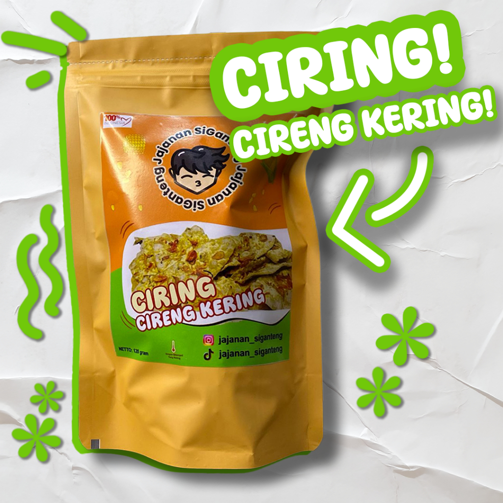 Jual cireng kering (ciring) cemilan jajanan si ganteng yang renyah ...