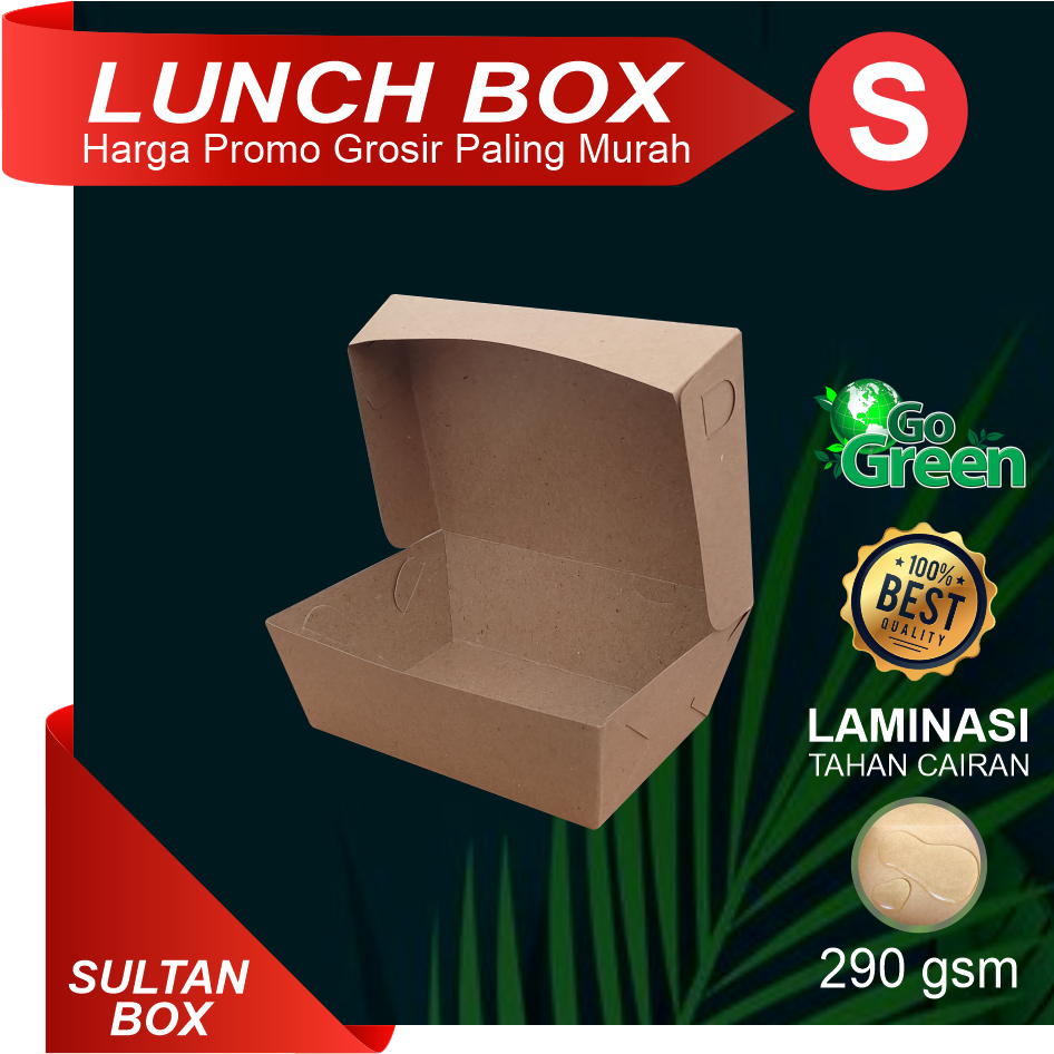 Jual LUNC BOX SIZE S LAMINASI 290GSM KRAFT KOTAK MAKANAN BOX SIOMAY DUS ...