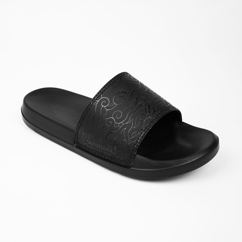 Jual BOYSCODE Sendal Selop Distro Pria Wanita Original Petir Logo Hitam ...
