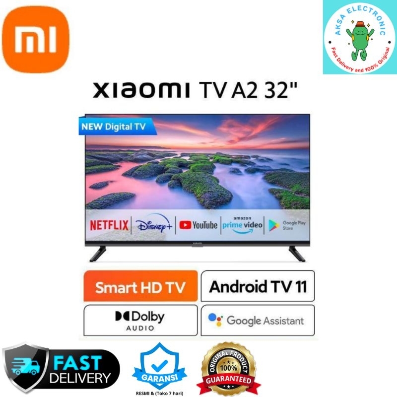 Jual XIAOMI TV A2 32" Inch L32M7 SMART HD DOLBY VISION HDR 10 ANDROID ...