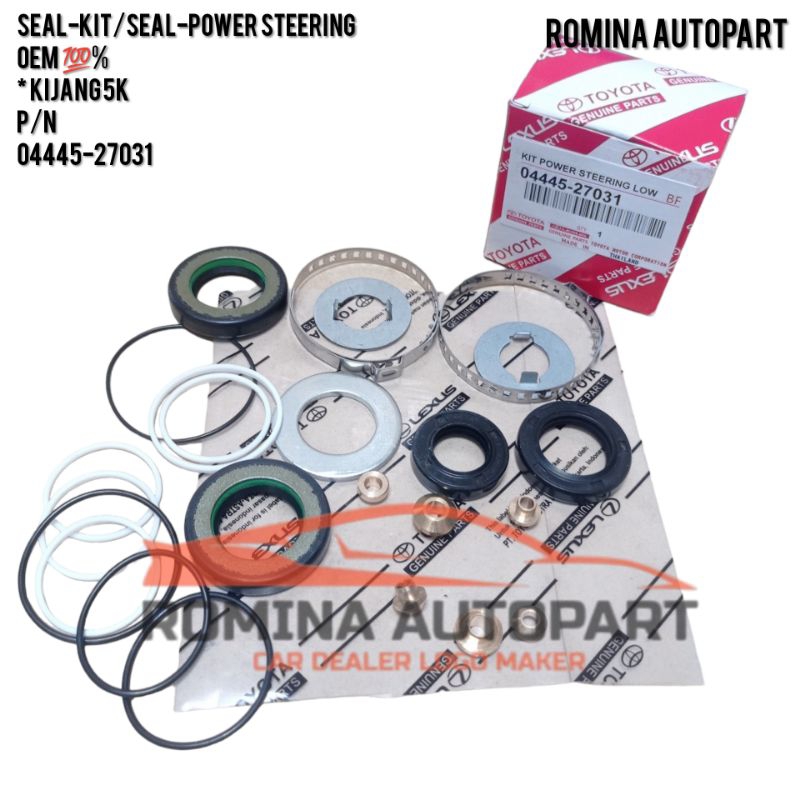 Jual SEAL KIT POWER STEERING BAWAH TOYOTA KIJANG GRAND 5K ORIGINAL SET | Shopee Indonesia