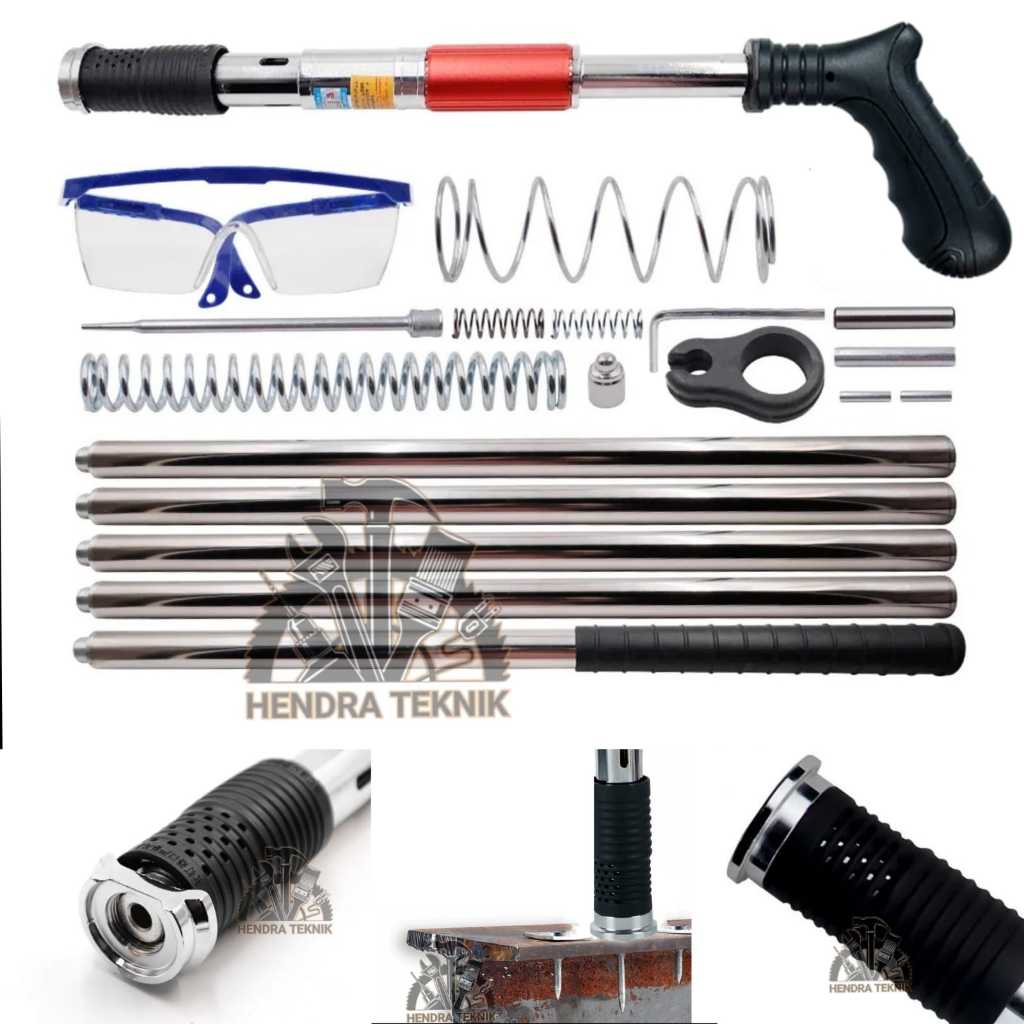Jual ALAT TEMBAK PAKU BETON SET 8,5MM NAILER RAMSET TIPE T-1000 NAIL ...
