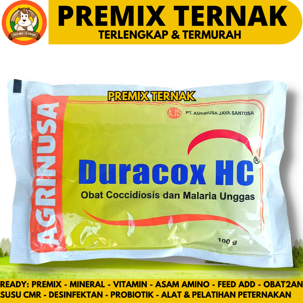 Jual DURACOX HC 100 GRAM - Obat Ayam Anti Koksi Koksidiosis Berak Darah ...