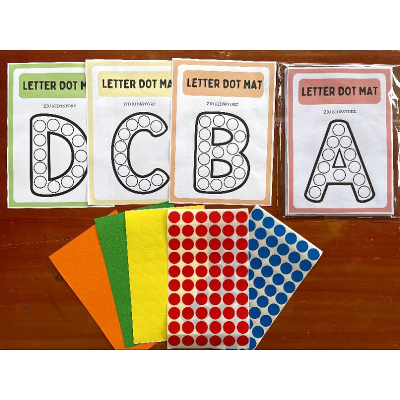 Jual Stiker dot Alfabet/belajar menempel stiker dot | Shopee Indonesia