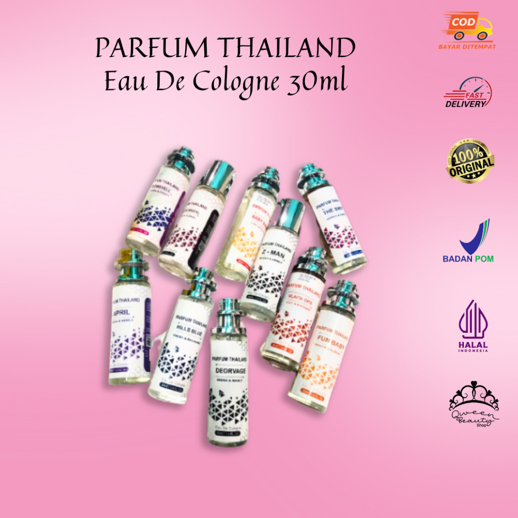 Jual BPOM Parfum Thailand Eau De Cologne 30ml | Shopee Indonesia
