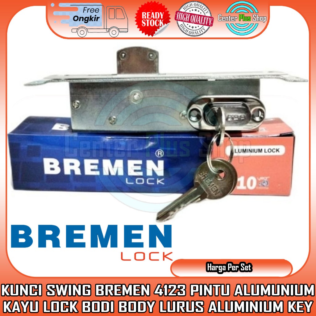 Jual KUNCI PINTU SWING BREMEN KC 4123 ALUMUNIUM KAYU BODY BODI LURUS ...