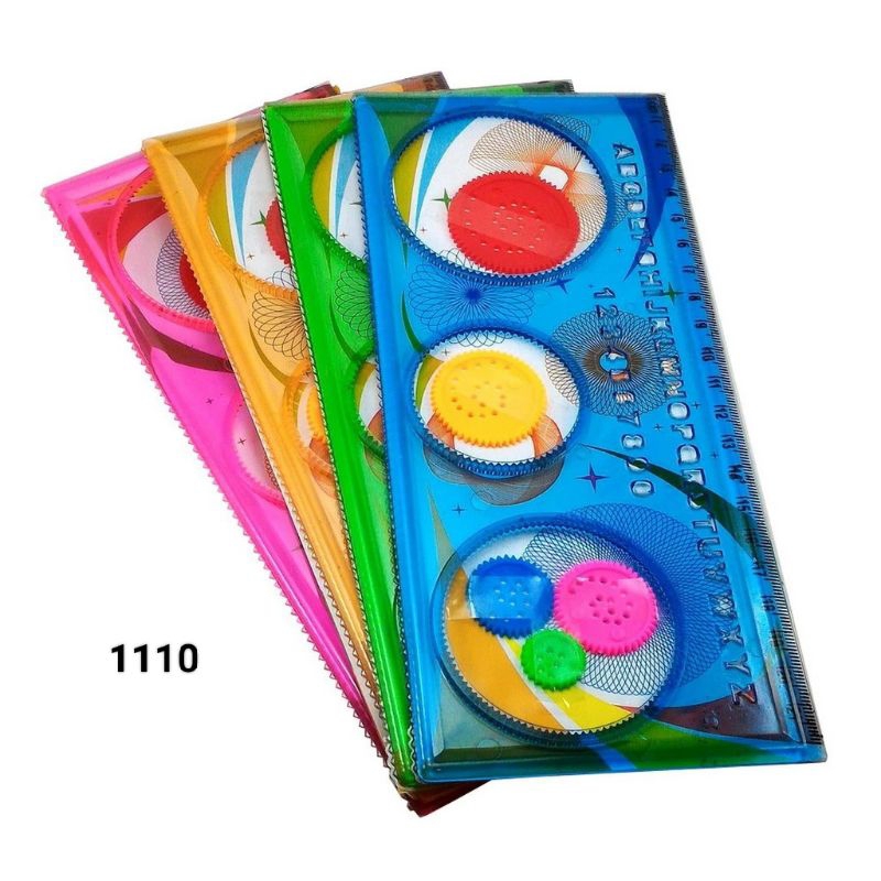 Jual penggaris Bunga / Penggaris rotary set karakter Fancy 1100 ...