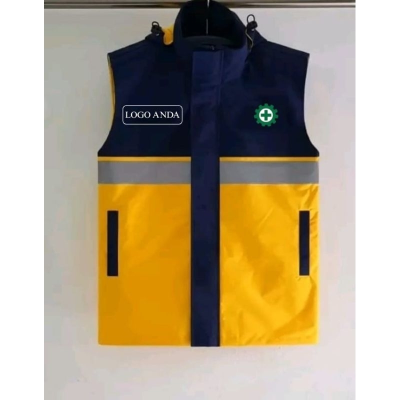 Jual ROMPI POLOS/VEST LAPANGAN (safety first) | Shopee Indonesia