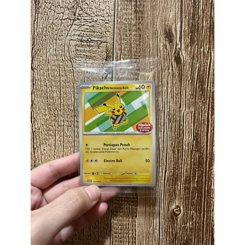 Jual kartu pokemon pikachu batik limited edition | Shopee Indonesia