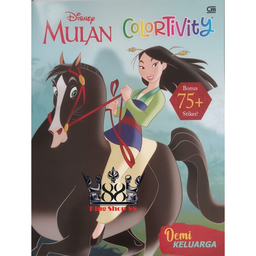 Jual Buku mewarnai & Aktivitas anak Disney Mulan Colortivity / Coloring ...