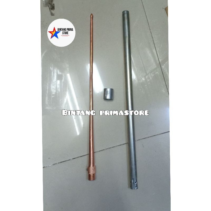 Jual Paket Anti Petir / Splitzen Kuningan Lapis Tembaga 60 cm (3/4 ...