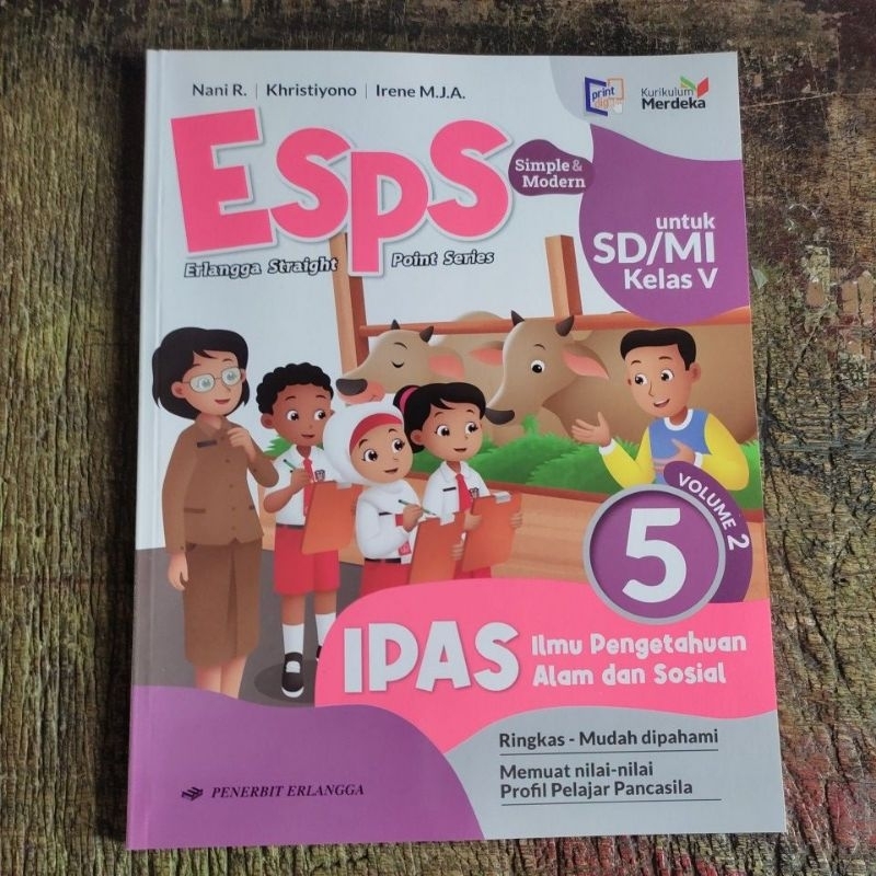 Jual BUKU KURIKULUM MERDEKA ESPS IPAS VOLUME 2 UNTUK SD/MI KELAS 5 ...