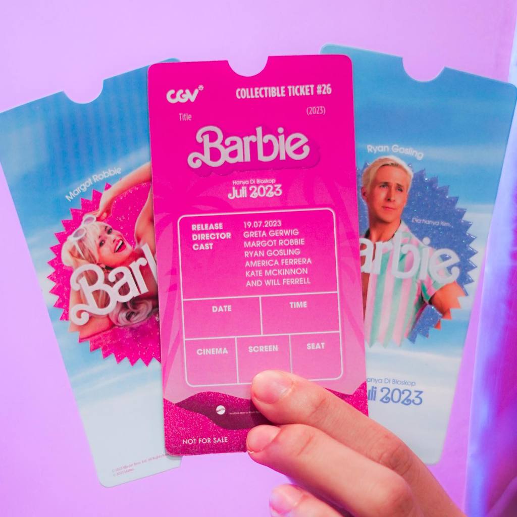 Jual Collectible Ticket Barbie Card Official CGV | Shopee Indonesia