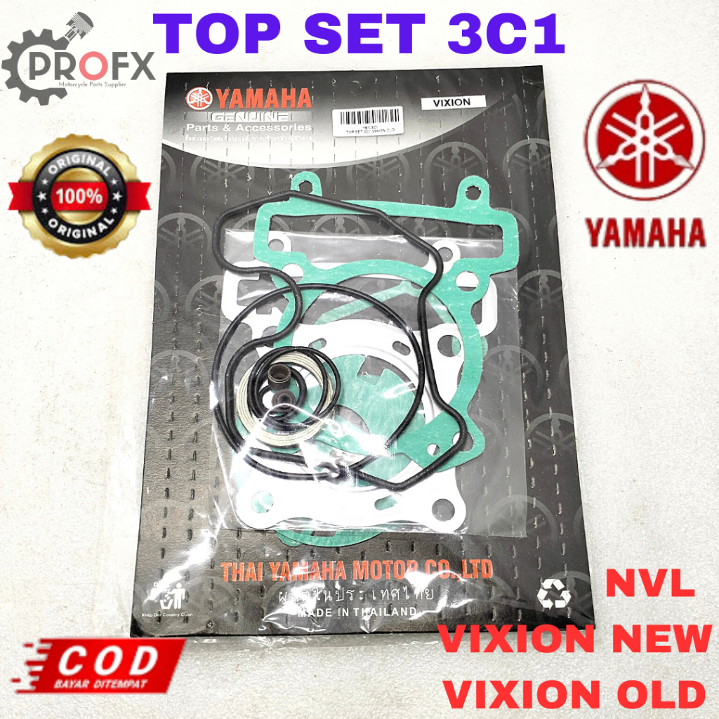Jual PACKING TOP SET 3C1 YAMAHA VIXION NEW VIXION OLD NVL KUALITAS ...