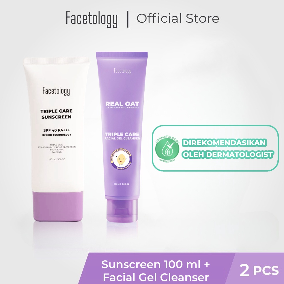 Jual ART N37D Facetology Bundling BIG SIZE Triple Care Sunscreen SPF 4 ...