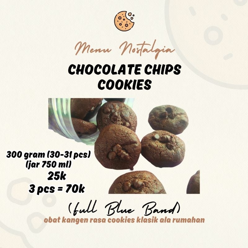 Jual Kenangan cookies 300 gram chocochips choco vanilla coklat toples ...