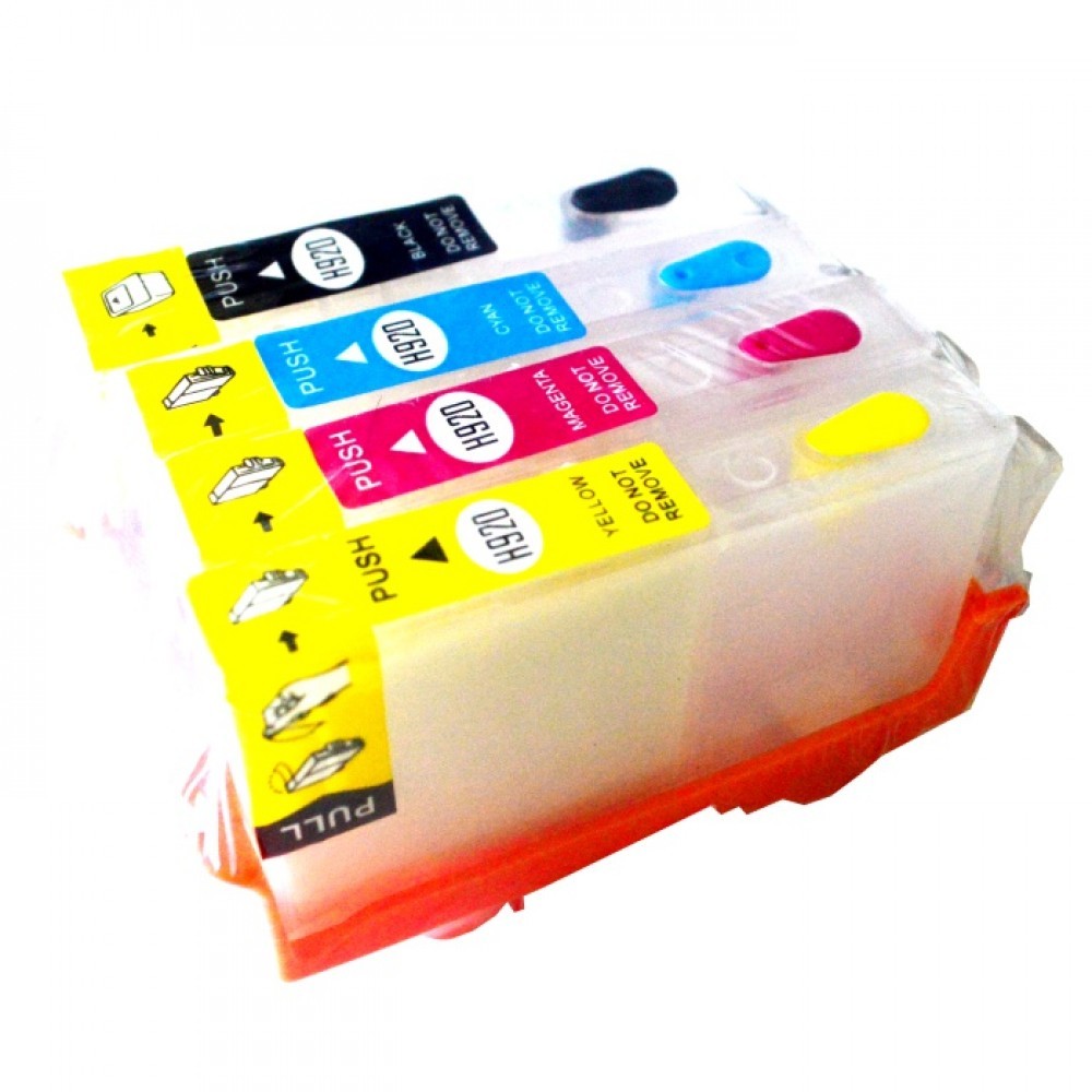 Jual Cartridge MCISS Refillable HP 920 CMYK Refill Printer Officejet ...