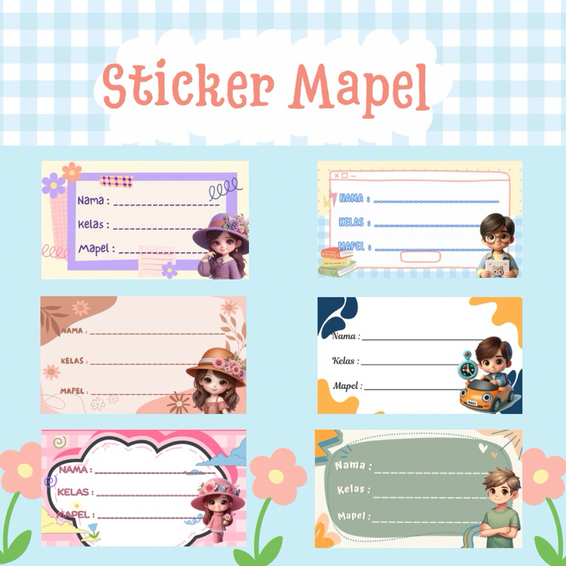 Jual Sticker Mapel, Sticker Buku pelajaran | Shopee Indonesia