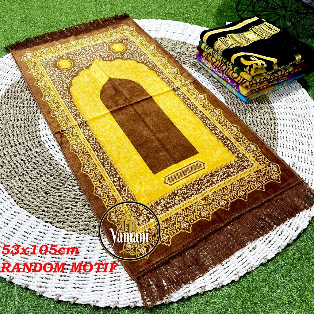 Jual Sajadah Turkey Turki Ukuran Midi 53x105 cm Bahan Beludru Peralatan ...