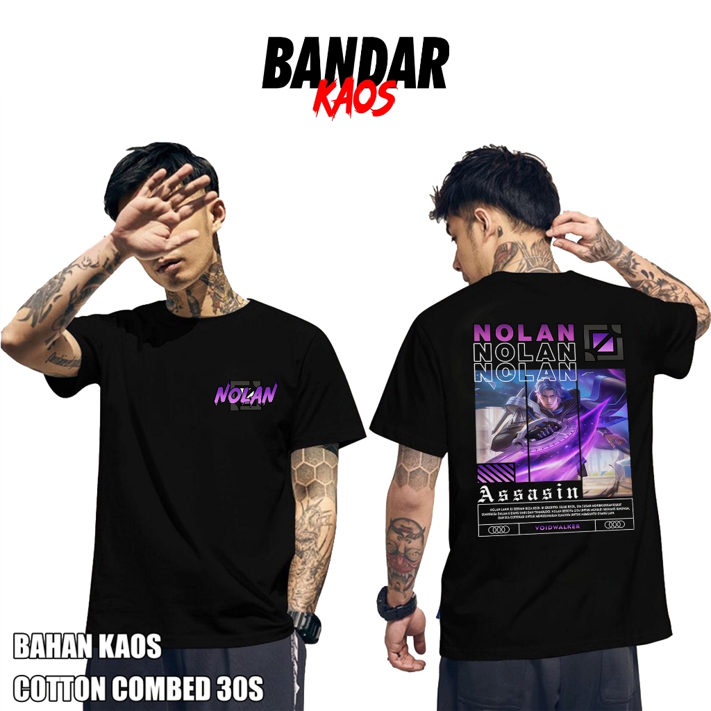 Jual BANDAR KAOS MOBILE LEGEND NOLAN VOIDWALKER - KAOS NOLAN ASSASIN - KAOS ML VIRAL - T-SHIRT ...