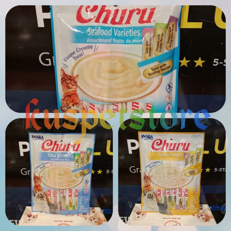 Jual Snack Kucing INABA CHURU Cat Bag Creamy Treats 20pcx14gr | Shopee ...