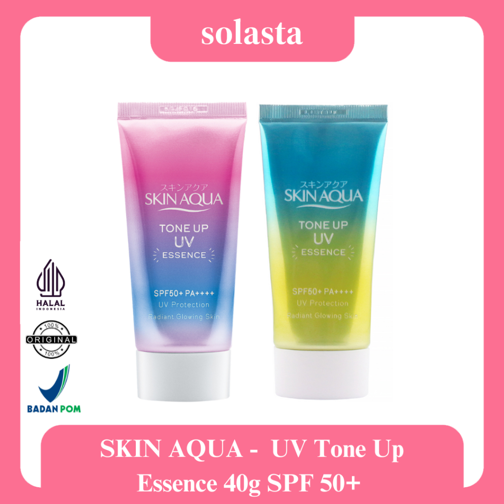 Jual Solasta - SKIN AQUA TONE UP UV ESSENCE SUNSCREEN (MINT GREEN ...