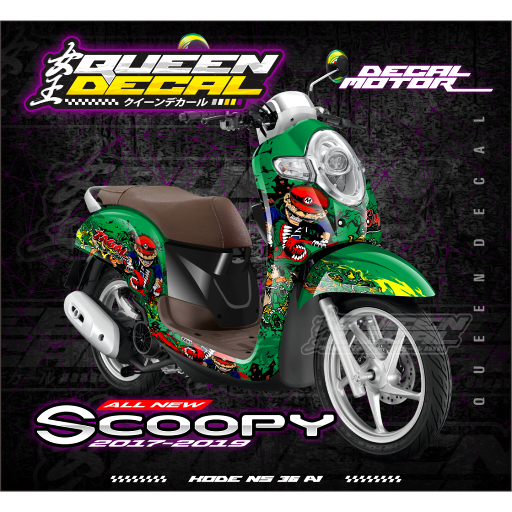 Jual STICKER DECAL ALL NEW SCOOPY FULL BODY - Stiker Full Body All New ...