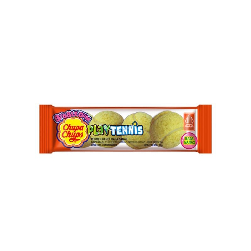Jual Chupa Chups Bubblegum Play Tennis Permen Karet Nanas 20gr | Shopee Indonesia