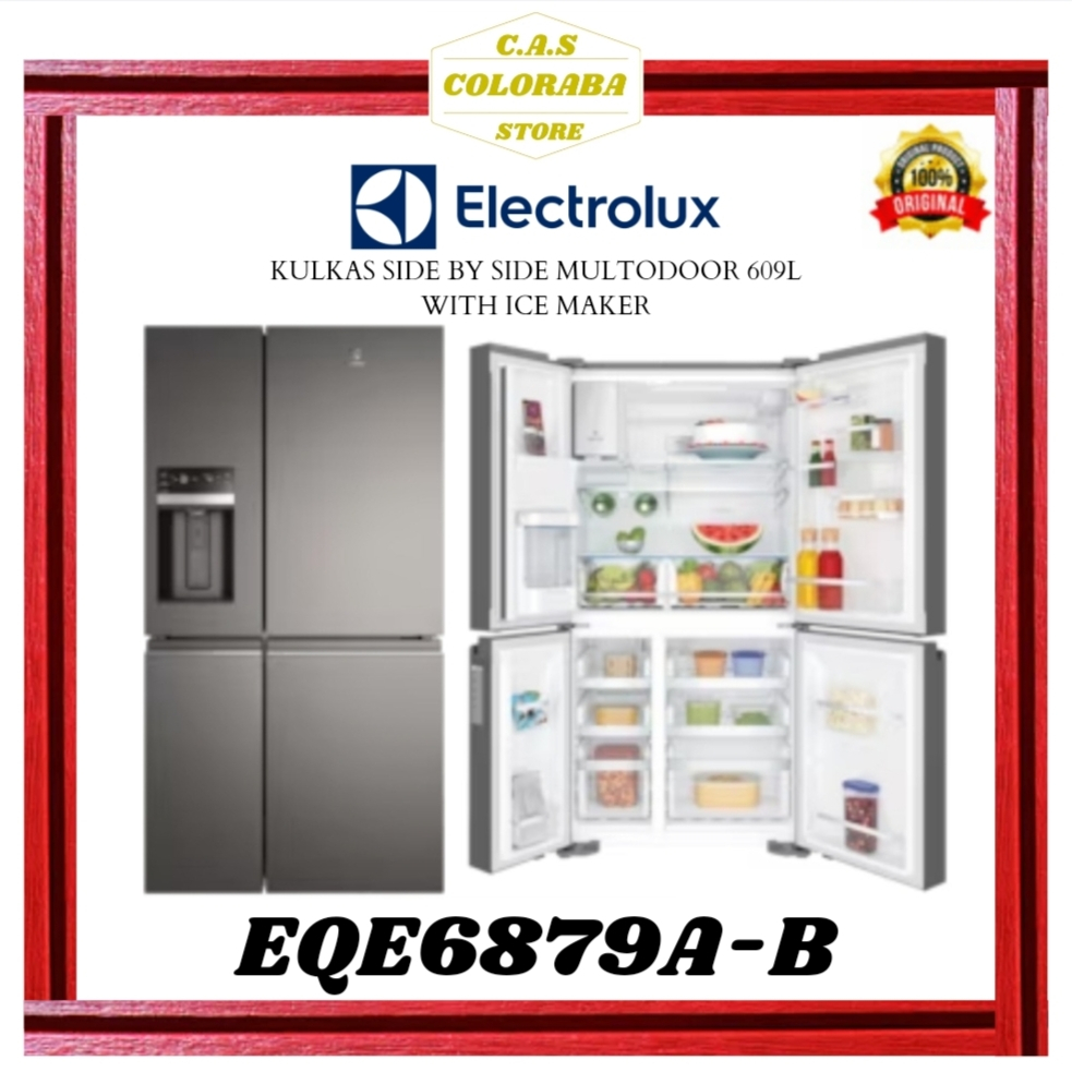 Jual KULKAS ELECTROLUX EQE6879A-B KULKAS SIDE BY SIDE INVERTER ...