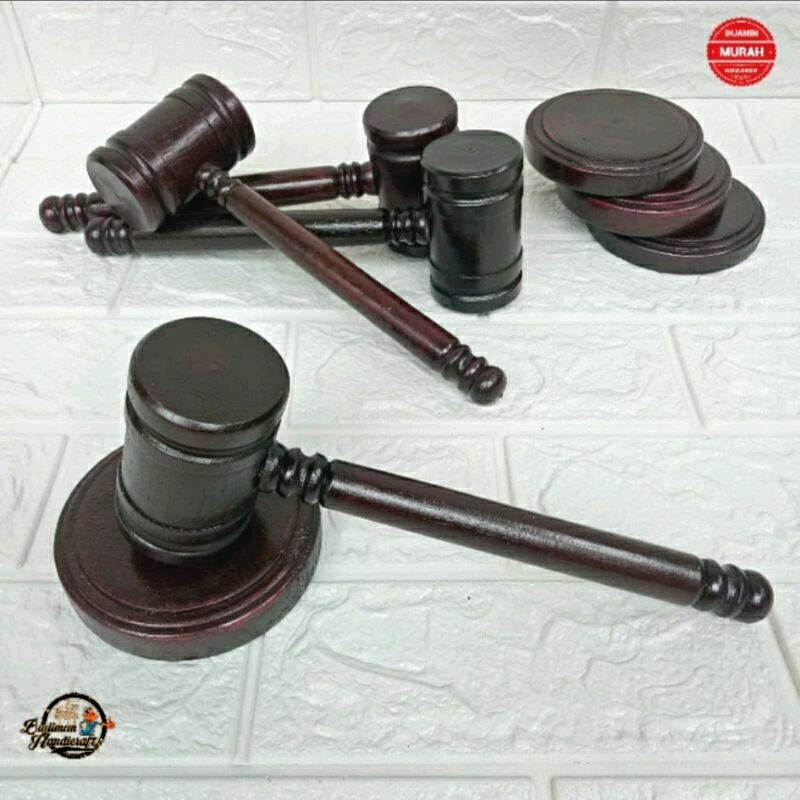 Jual Palu Hakim / Palu Sidang Kayu + Tatakan warna hitam | Shopee Indonesia