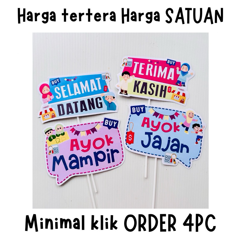 Jual DEKORASI MARKET DAY CUSTOM SATUAN TULISAN DEKORASI MARKET DAY ...