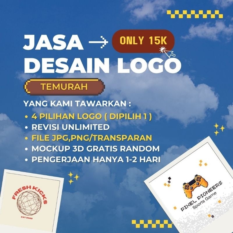 Jual JASA DESAIN LOGO TERMURAH DAN PREMIUM!! | Shopee Indonesia
