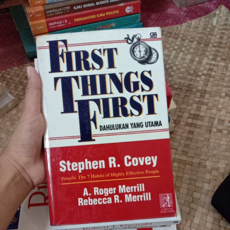 Jual buku first things first dahulukan yang utama Stephen R Covey ...
