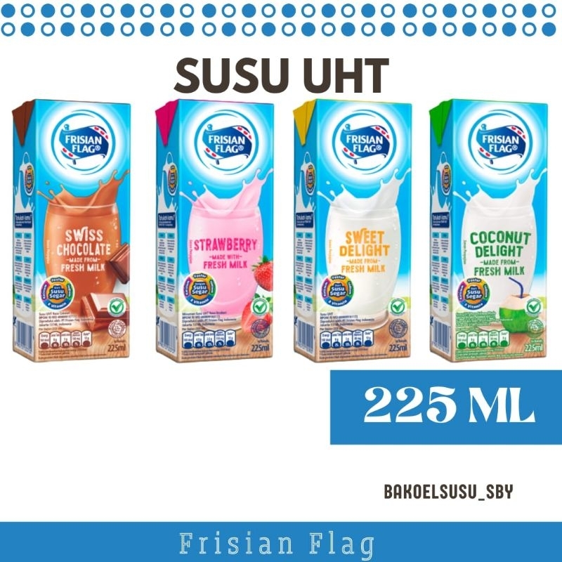 Jual Frisian Flag Susu UHT Fresh Milk 225 ml | Shopee Indonesia