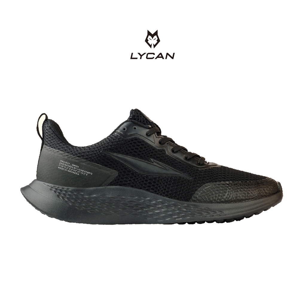 Jual LYCAN Sepatu Casual Omega Black/Black | Shopee Indonesia