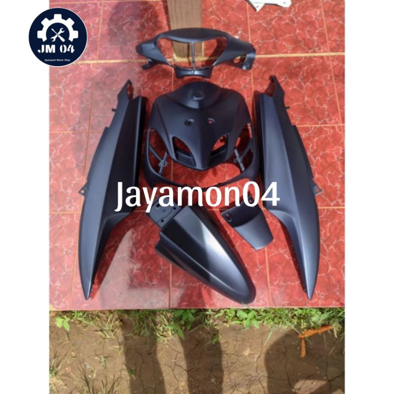 Jual Cover full body halus motor yamaha mio smile 2008-2012 warna hitam ...
