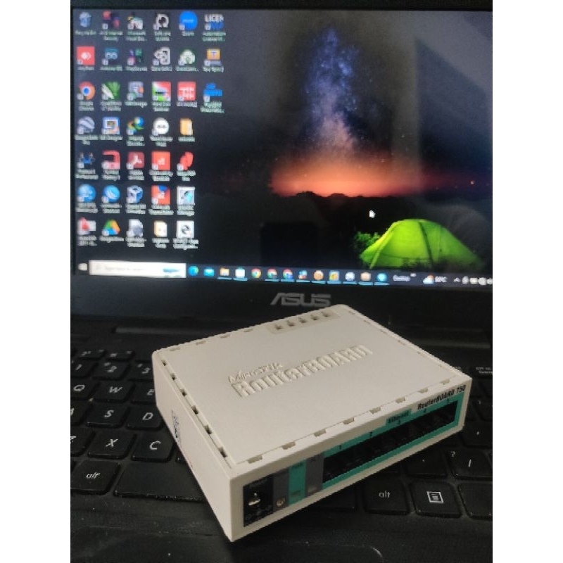 Jual Mikrotik RB750 RouterBoard (Second) Bekas Normal, sudah setting ...