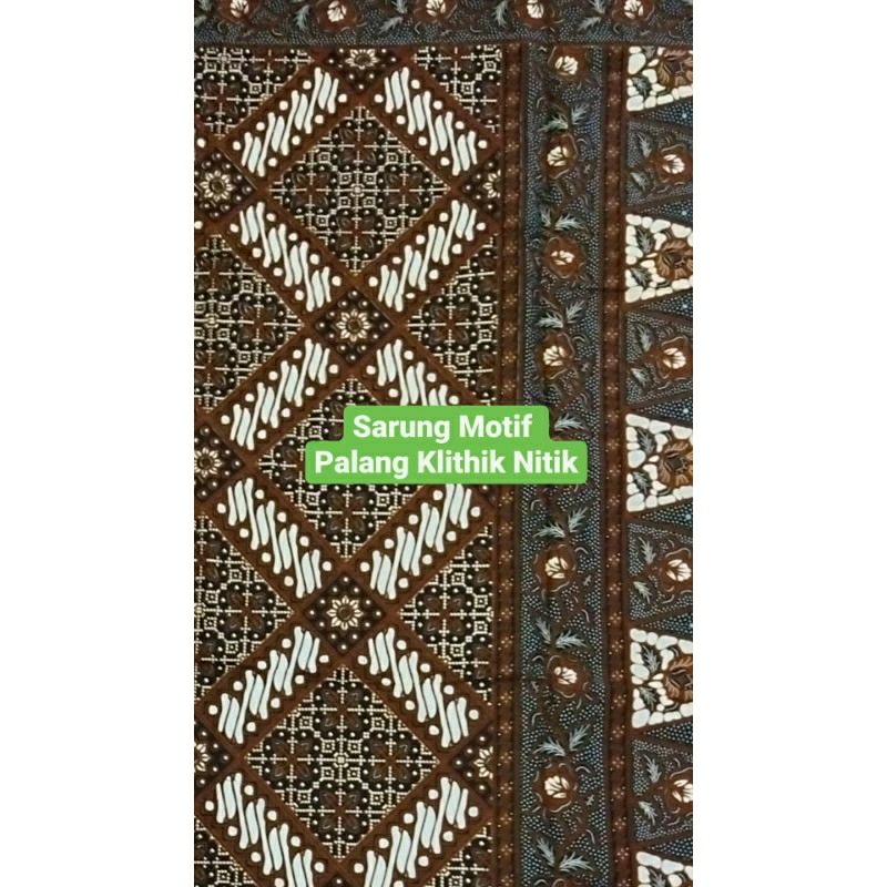 Jual Sarung Batik Kraton Yogya Motif Palang Klithik Nitik Yogyaan ...