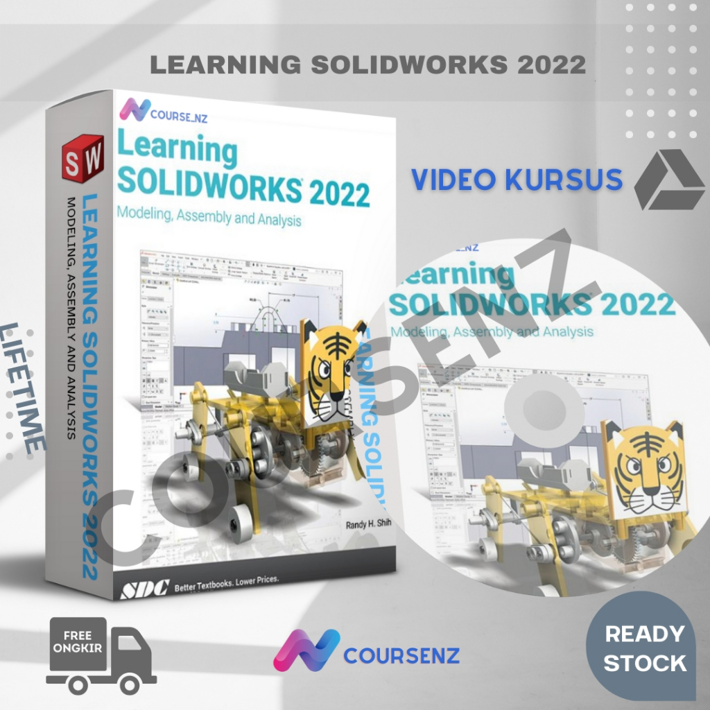 Jual SOLIDWORKS 2022 Essential Training (Video Kursus) (Video Tutorial) Belajar Solidworks ...