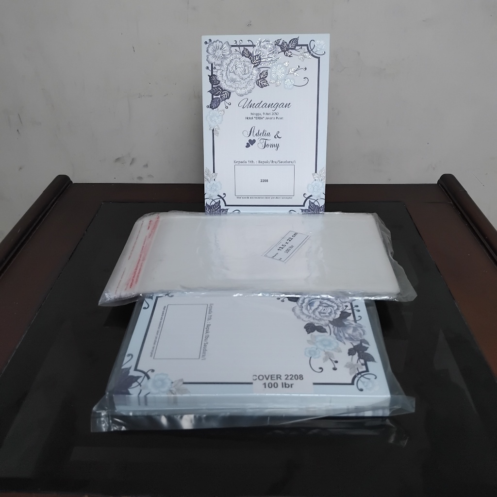 Jual UNDANGAN ERBA 2208 KOSONGAN TERMASUK OPP PLASTIK ISI 100 | Shopee ...